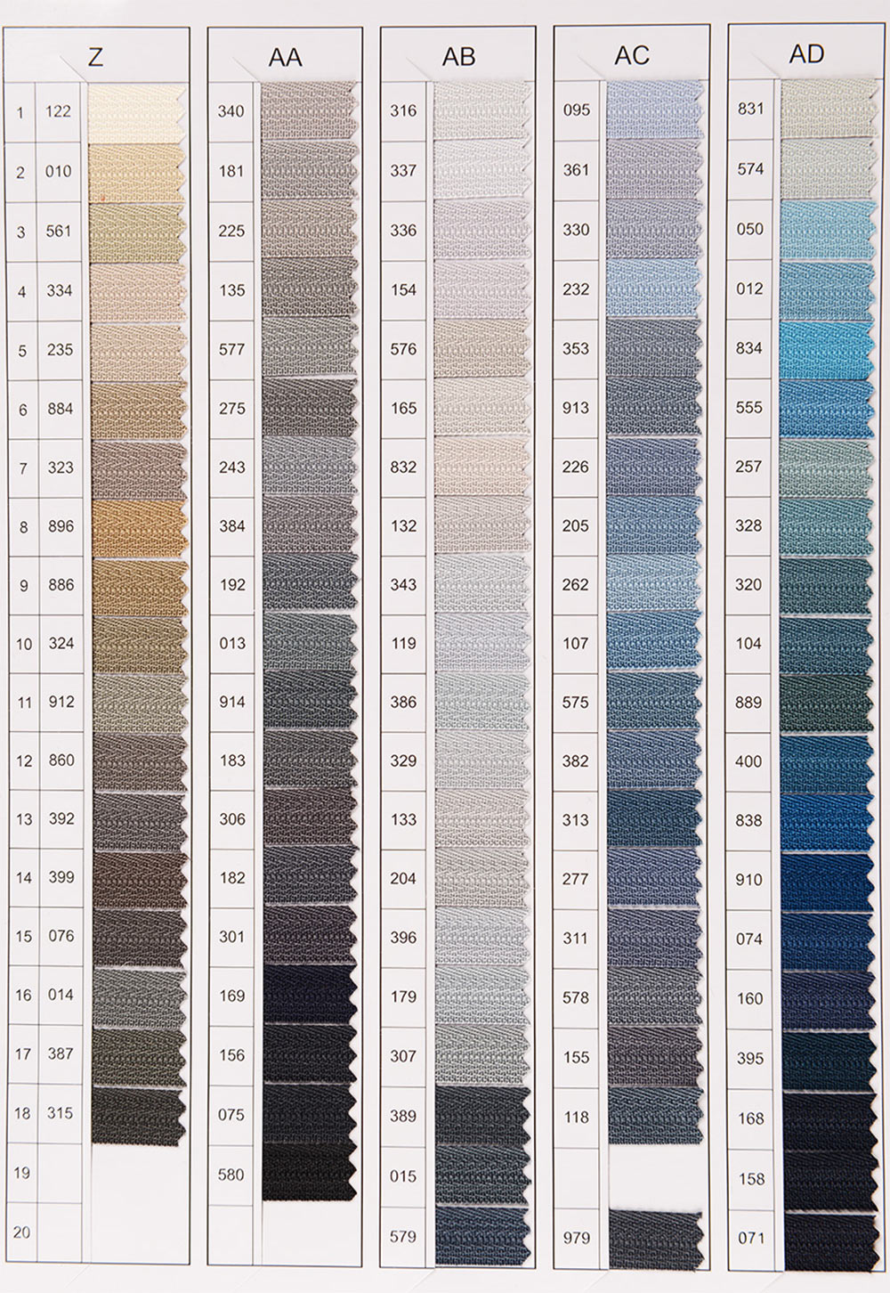 YKK-SAMPLE YKK Color Card[サンプル帳] YKK/オークラ商事 - ApparelX アパレル資材卸通販・仕入