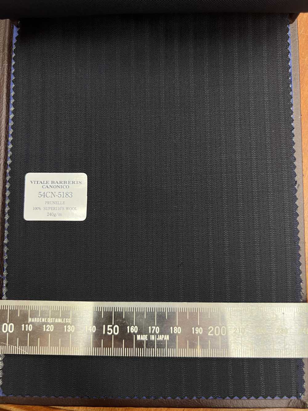 54CN5183 CANONICO Super110's W/100 PRUNELLE 黒[生地] CANONICO(カノニコ)/ヤマモト ...