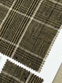 OM42271 TWIST LINEN ワッシャー仕上げ Glen check[生地] 小原屋繊維/オークラ商事 - ApparelX アパレル資材卸通販・仕入れ
